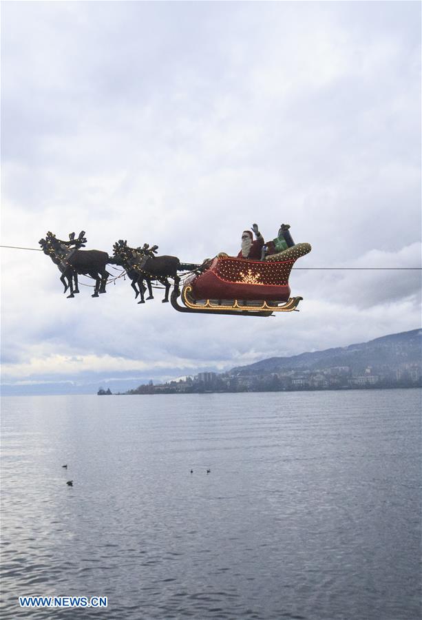 Santa Claus Sleigh Flying In Real Life