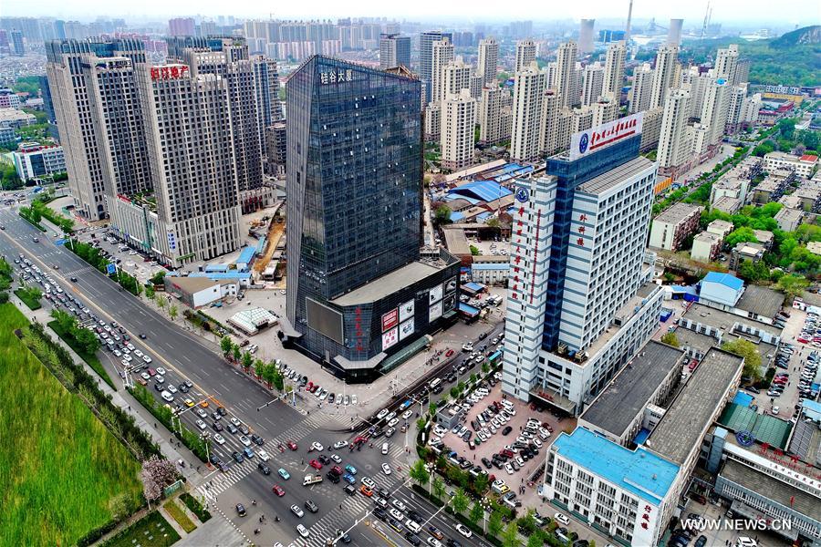 Aerial view of Tangshan City in north China's Hebei - Xinhua | English ...