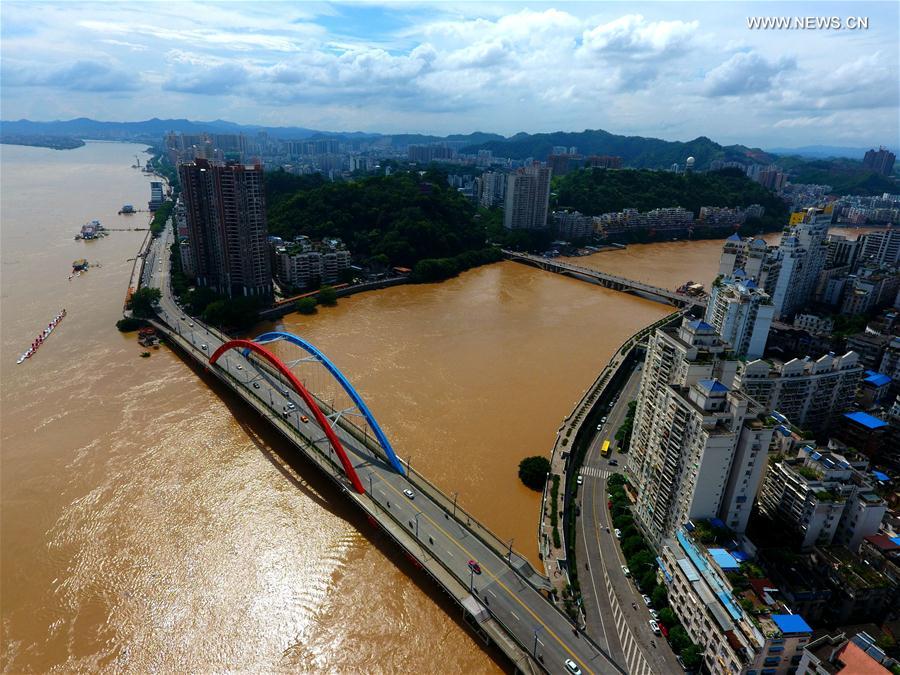 Water level of Xijiang River reaches 23.10 meters in China's Guangxi ...