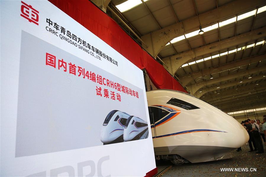 China's CRH6A-A, CRH6F-A intercity trains go off production line in ...