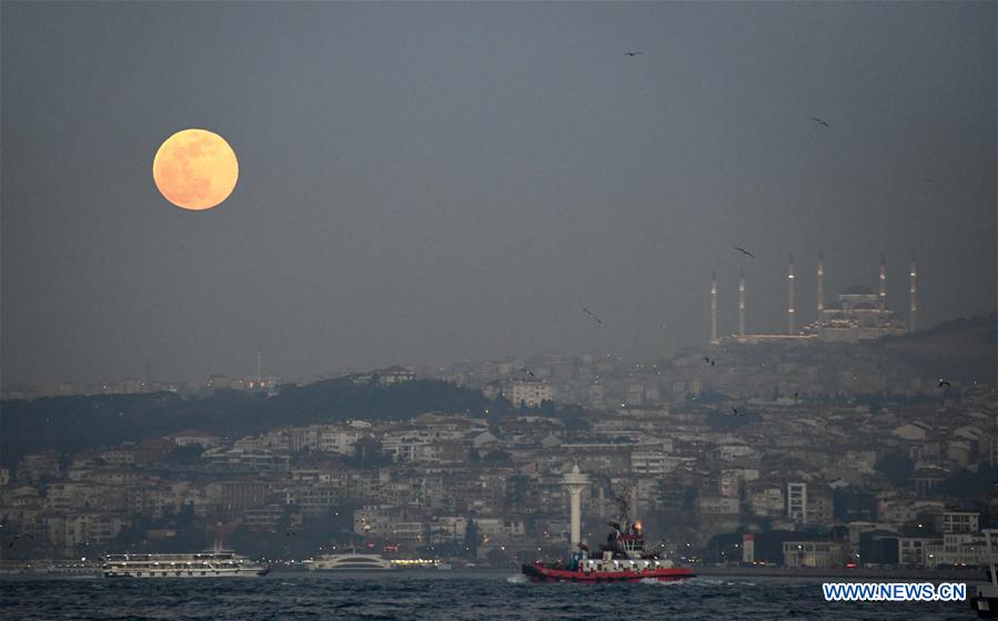 Full moon seen across world-Rednet