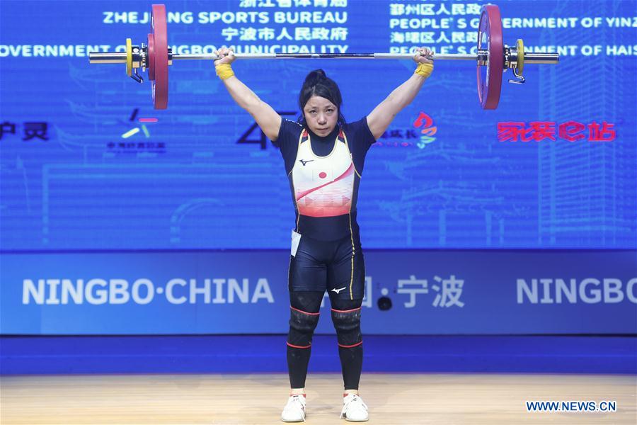 In pics: women's 49kg event at Weightlifting Asian Championships - Xinhua | English.news.cn