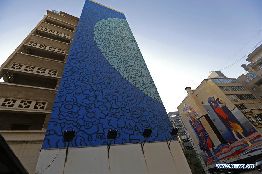 In pics: Walls with graffiti in Beirut, Lebanon - Xinhua | English.news.cn