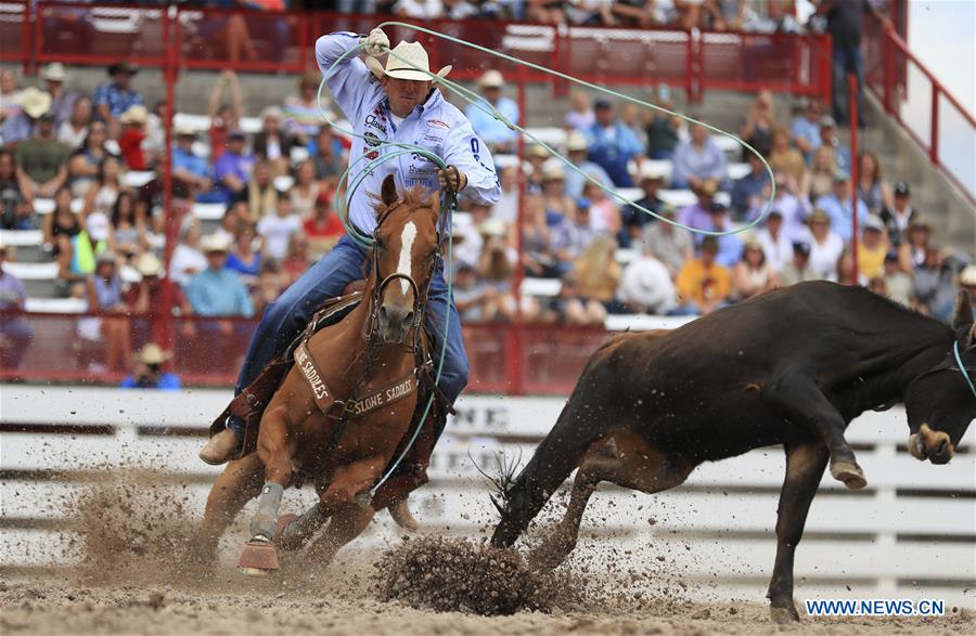 In pics: Cheyenne Frontier Days Rodeo in U.S. - Xinhua | English.news.cn