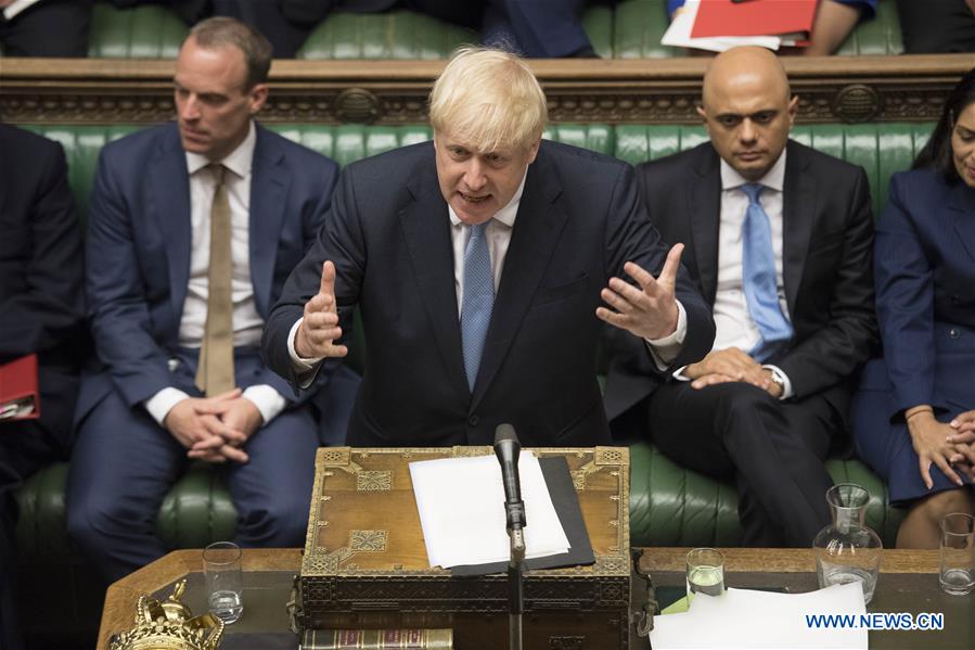 Boris Johnson makes first statement in House of Commons in London ...