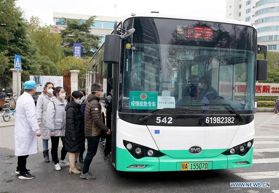 Wuhan Bus provides service for people working at necessary sectors ...