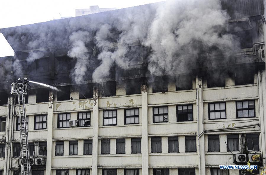 Fire breaks out in Mumbai, India - Xinhua | English.news.cn