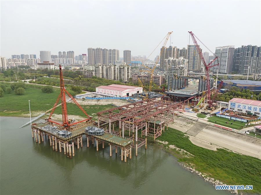 Construction of No. 7 Jianghan Bridge in Wuhan officially resumes ...