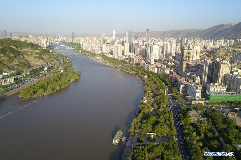 Scenery of Yellow River section in Lanzhou - China.org.cn