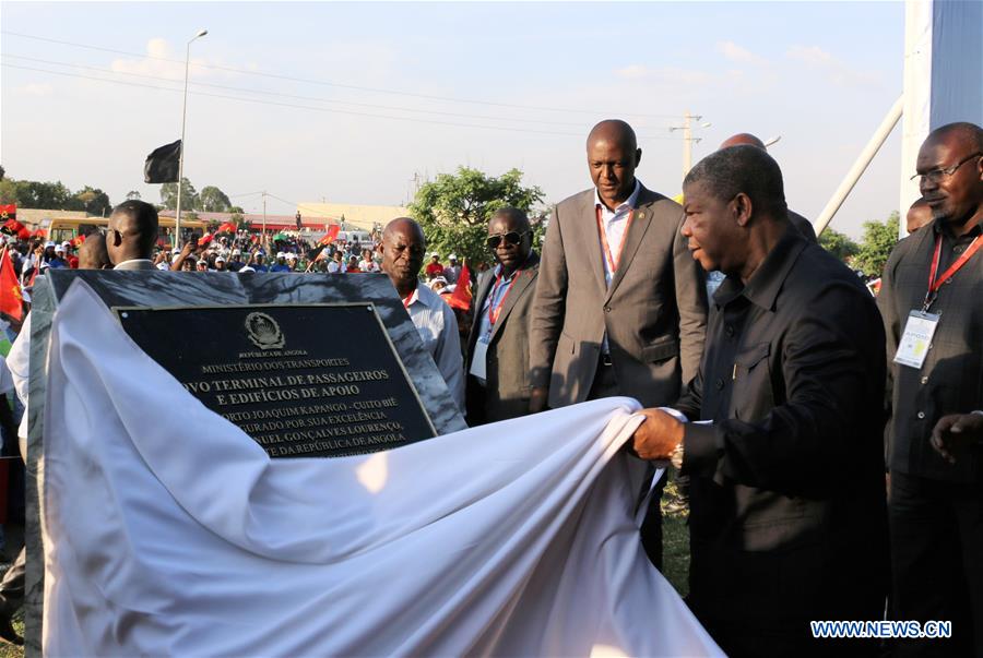 Angolan president inaugurates Chinese-built Kuito Airport in Bie Province