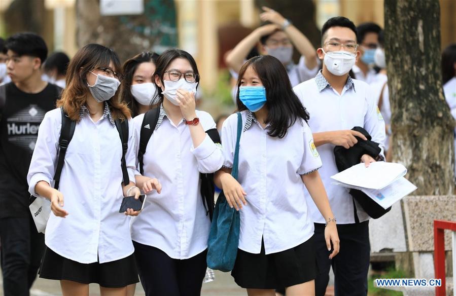 Vietnamese high school students take national exam amid strict COVID-19 ...