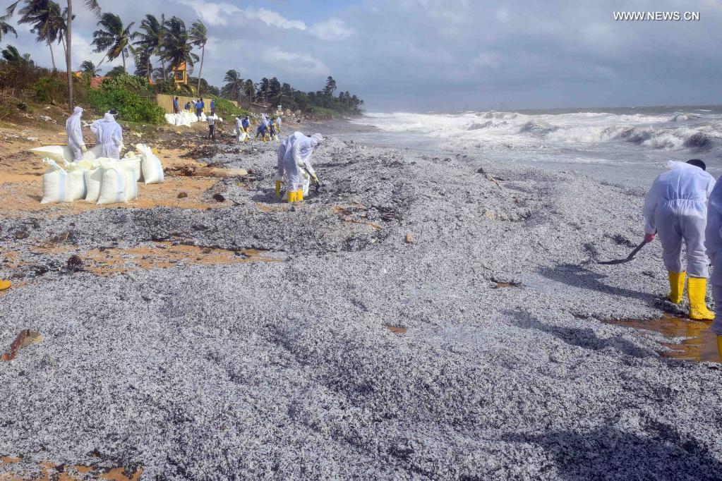 Sri Lanka continues fire fighting efforts onboard X-Press Pearl vessel ...