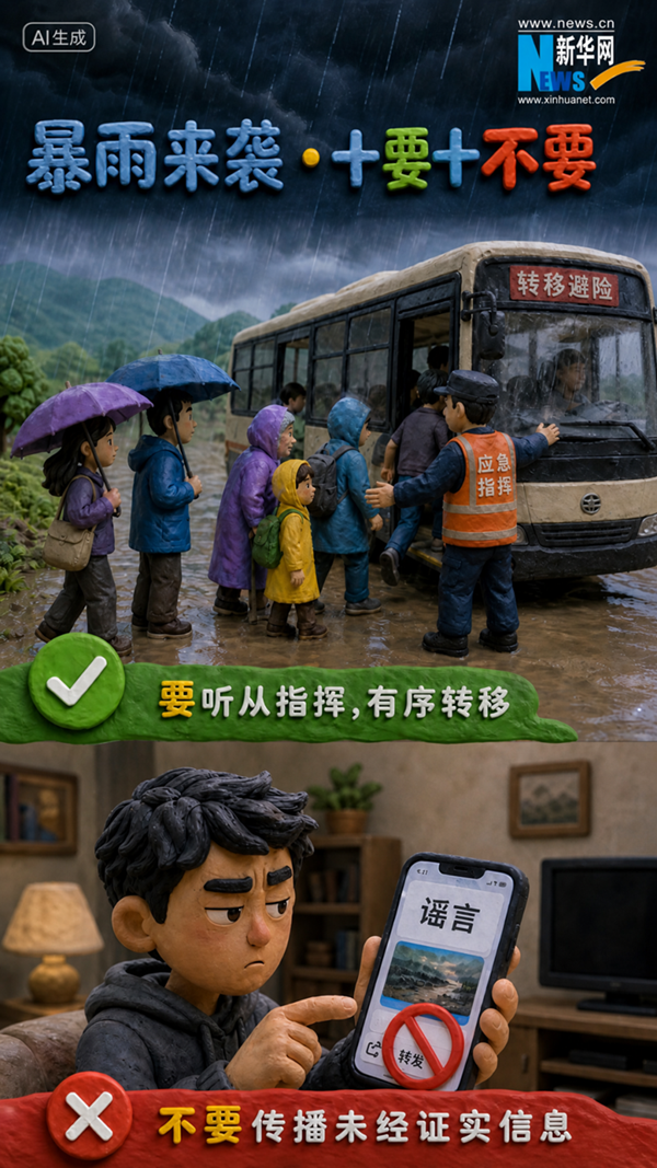 新华网科普丨暴雨天避险，“十要十不要” 请收好-新华网